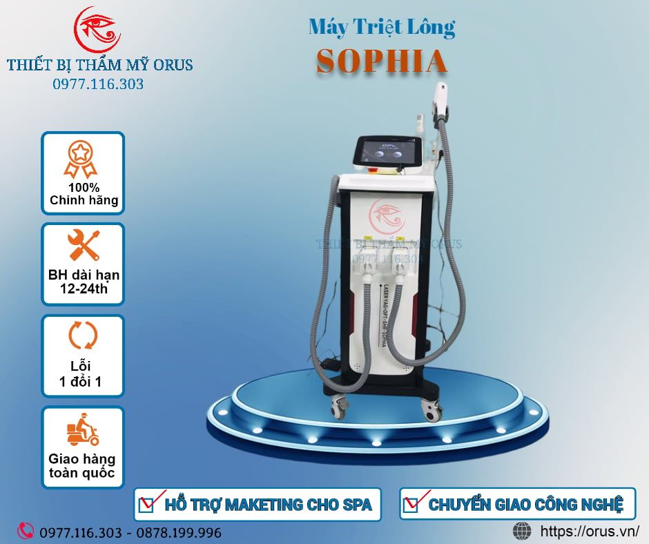 MÁY TRIỆT LÔNG OPT SHR SOPHIA – ORUS.VN