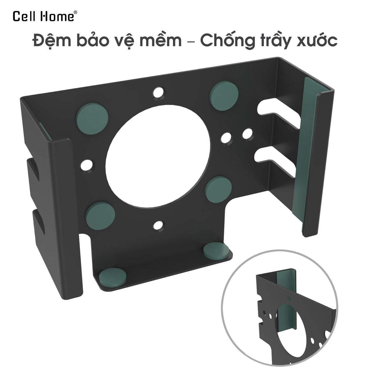 Giá đỡ Mac Mini M4/M4 Pro gắn dưới bàn, sau màn hình chuẩn VESA – Celljoy