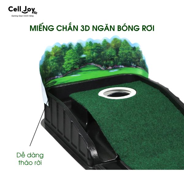 Thảm tập đánh Putting Golf trong nhà trả bóng tự động – Celljoy
