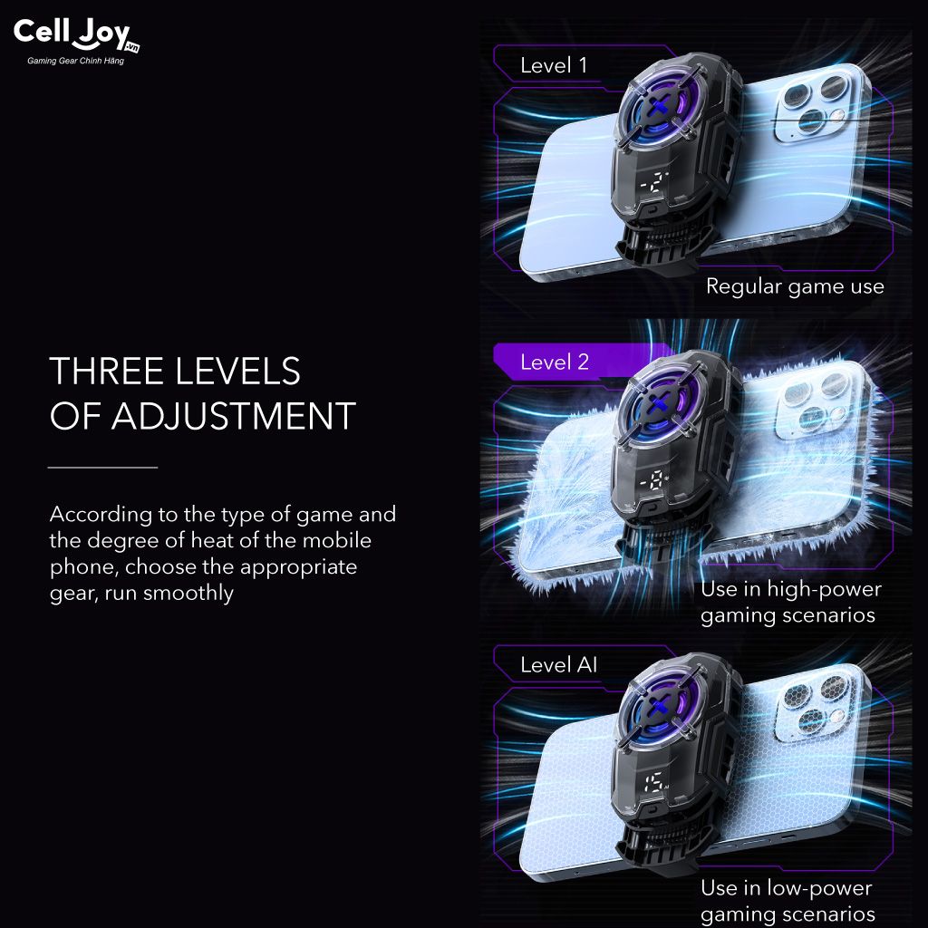 Quạt tản nhiệt điện thoại sò lạnh MEMO DL16 chính hãng công suất 27W ...