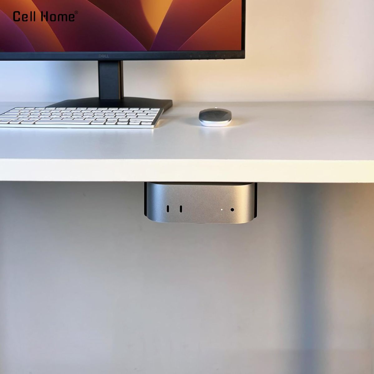 Giá đỡ Mac Mini M4/M4 Pro gắn dưới bàn, sau màn hình chuẩn VESA – Celljoy