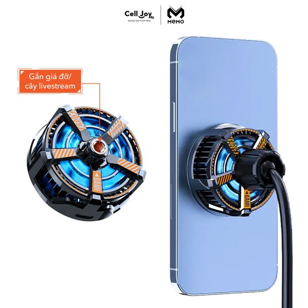Quạt tản nhiệt điện thoại iPhone sò lạnh MEMO CXA3 nam châm chính hãng ...