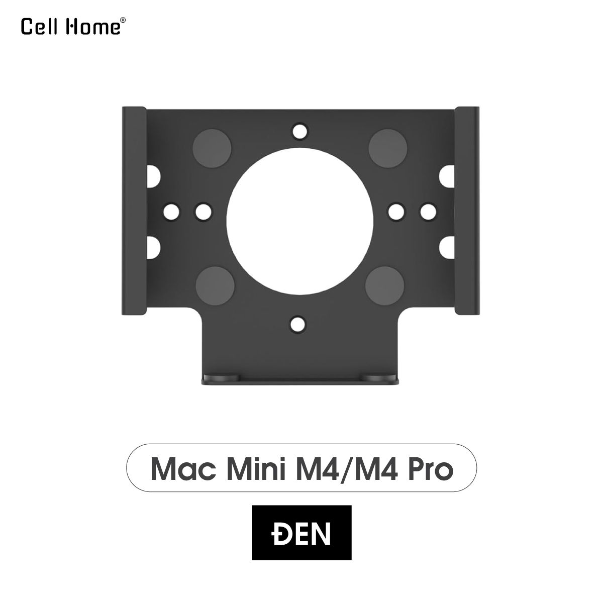 Giá đỡ Mac Mini M4/M4 Pro gắn dưới bàn, sau màn hình chuẩn VESA – Celljoy