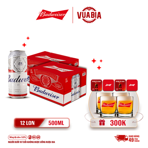 Mua Bia Budweiser Chính Hãng Với Giá Tốt Nhất - Vua Bia