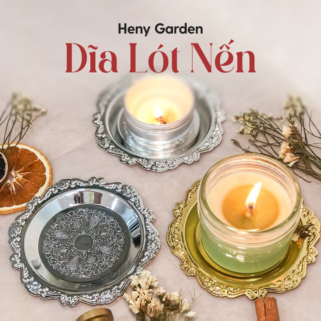 Nến Thơm Mini Size Nhỏ HENY GARDEN Dành Cho Người Mới Dùng Nến Thơm