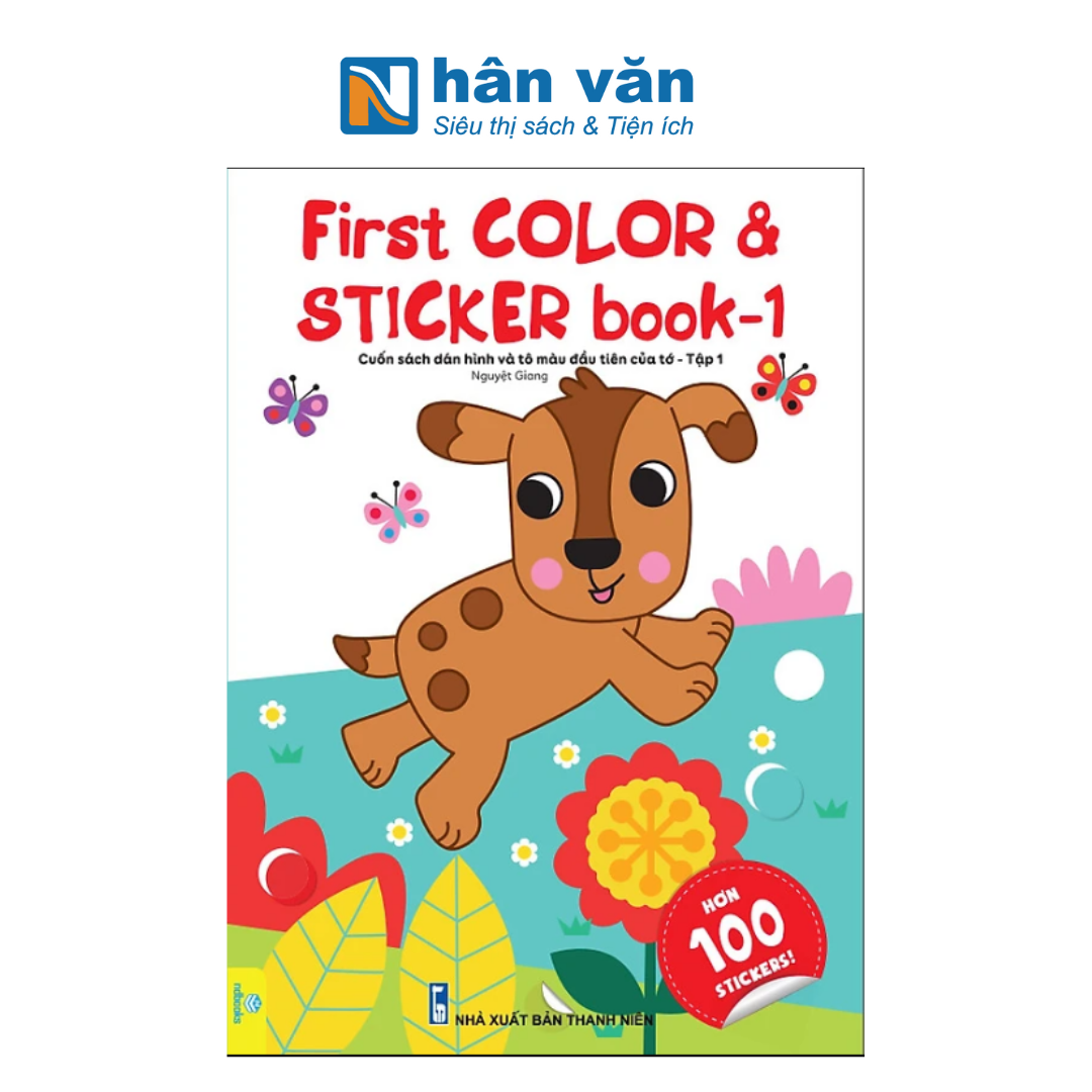 ND - First color & sticker book - Cuốn sách dán hình và tô màu đầu tiê ...