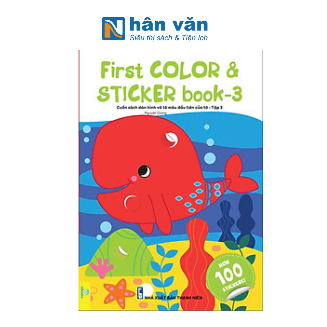 ND - First color & sticker book - Cuốn sách dán hình và tô màu đầu tiê ...