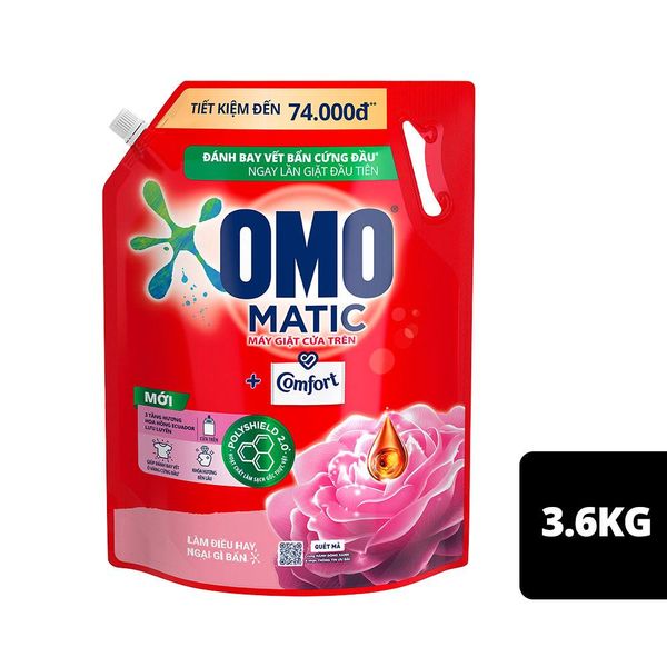 Nước Giặt Omo Comfort Hoa Hồng Ecuador 3.6kg – Siêu Thị Sách & Tiện Ích Nhân Văn