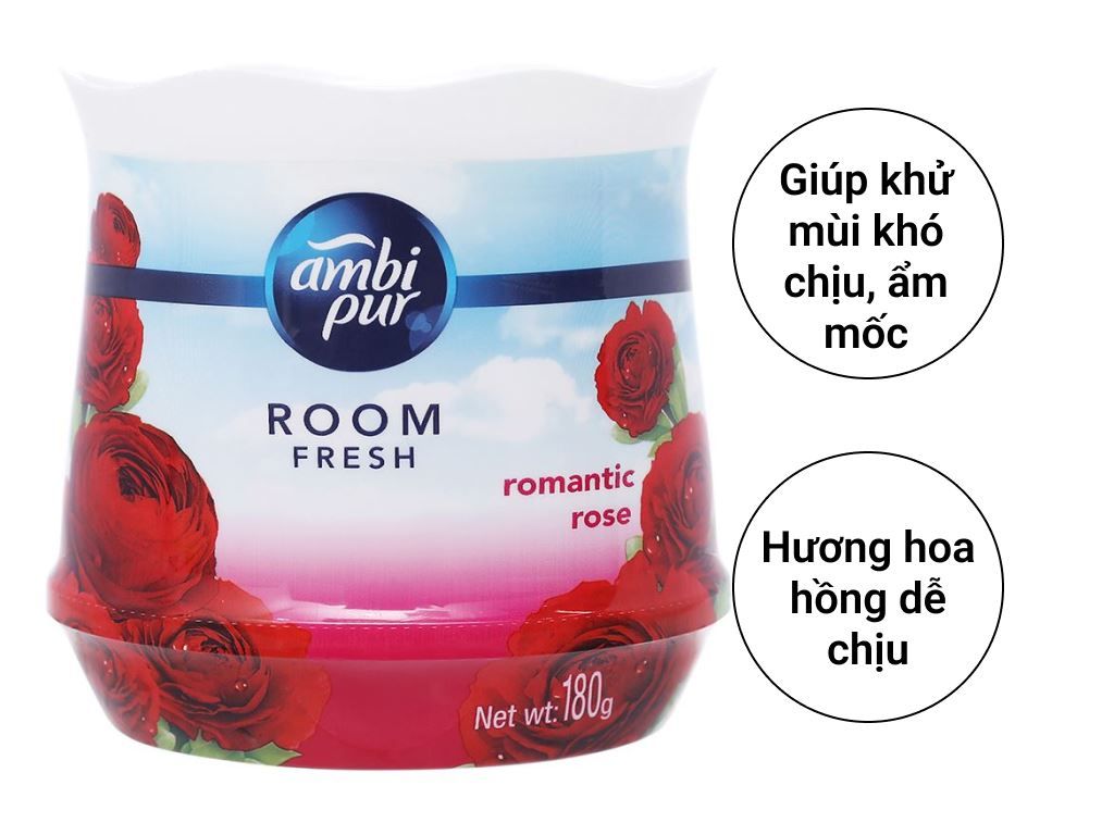 Sáp Thơm Khử Mùi Ambi Pur Hương Hoa Hồng 180g – Siêu Thị Sách & Tiện Ích Nhân Văn