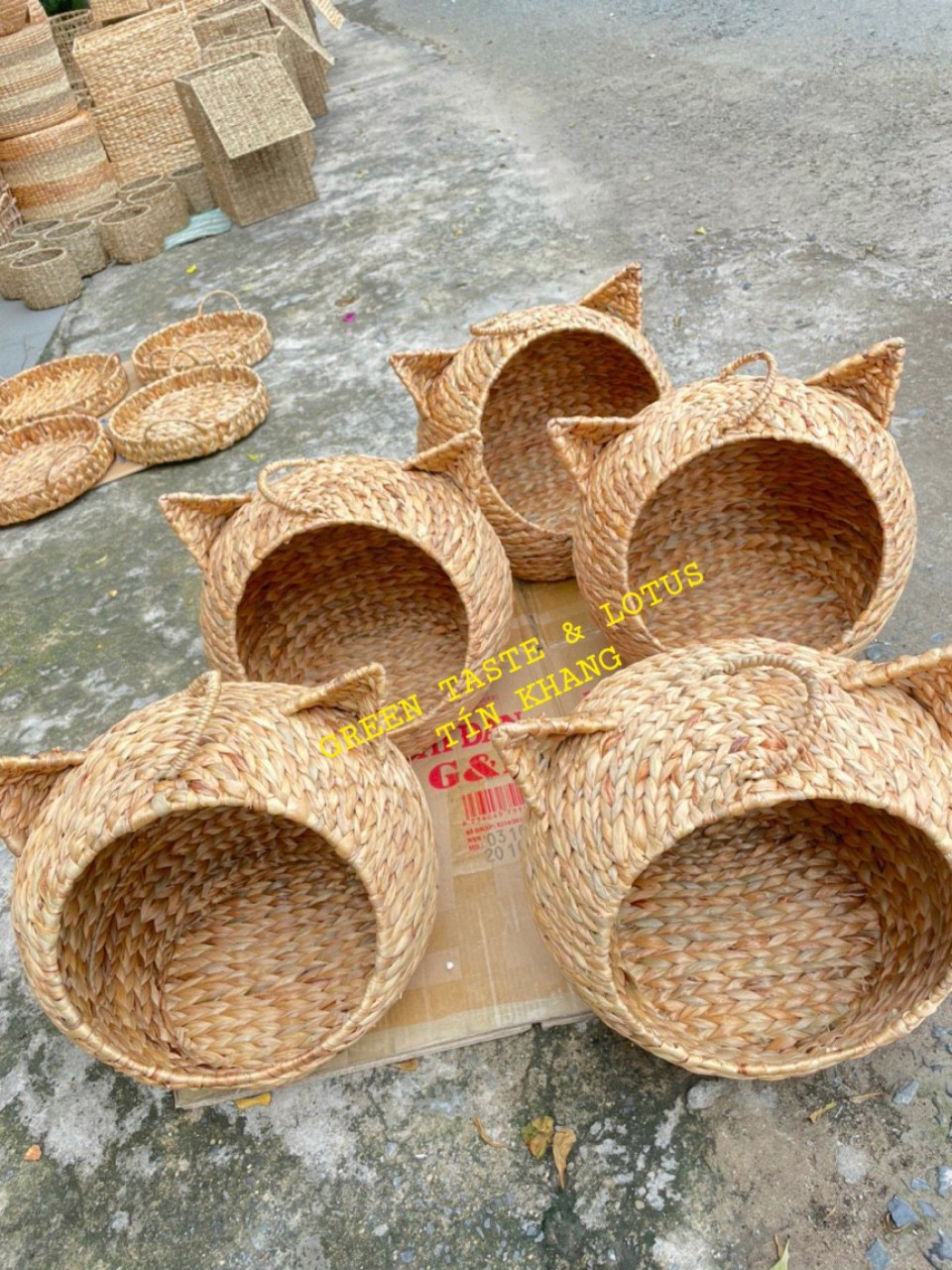 Nhà Đẹp Cho Thú Cưng Bằng Lục Bình thoáng mát, an toàn-Nhà Cho Mèo lotustinkhang