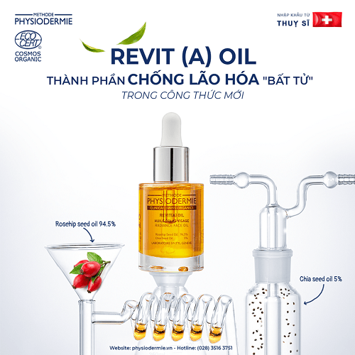 Dầu dưỡng tầm xuân Methode Physiodermie Revit (A) Oil chống lão hóa ...