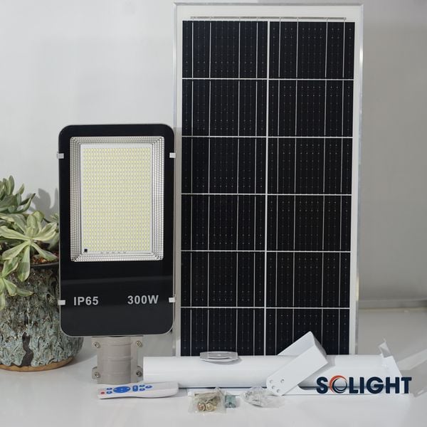 Đèn đường năng lượng mặt trời 300W SL-MN300 – Solight Solar