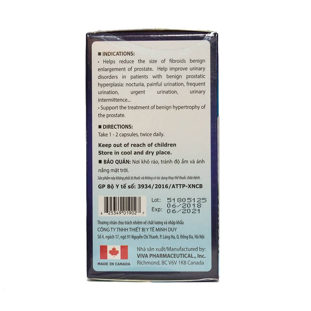 Viên uống BoniMen Botania điều trị bệnh phì đại tuyến tiền liệt (30 vi ...