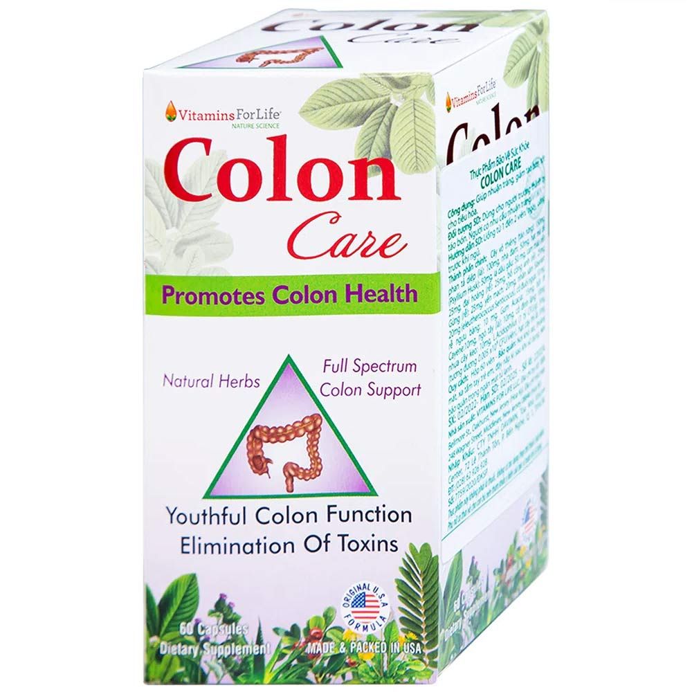 Viên uống Colon Care Vitamins For Life giúp nhuận tràng, giảm táo bón ...