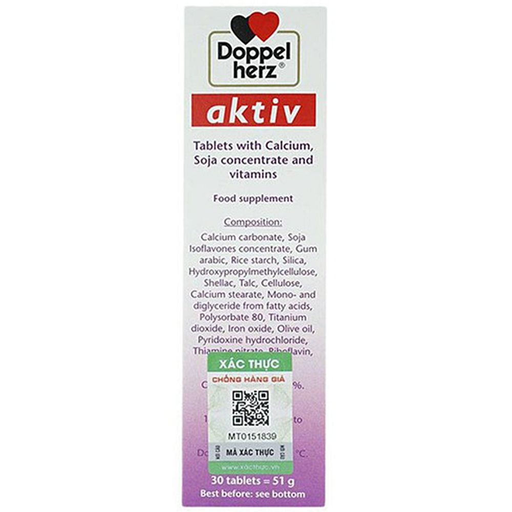 Viên uống Active-Meno Doppelherz Aktiv bổ sung isoflavone, điều hoà ki ...