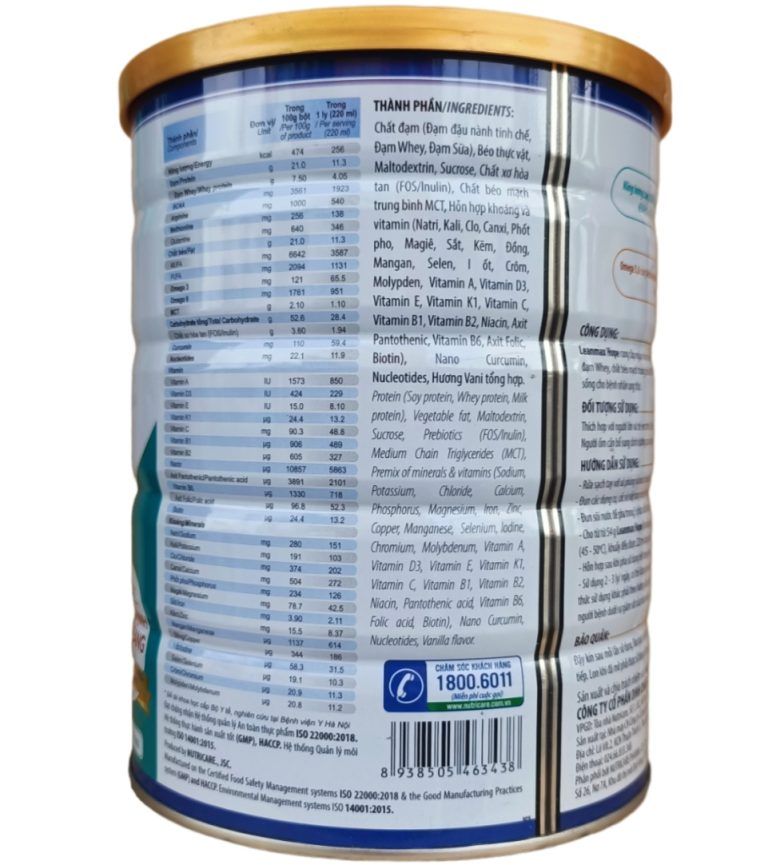 Sữa Leanmax Hope – Sunrose.vn - TPCN Nhập khẩu Nhật Bản & Châu Âu