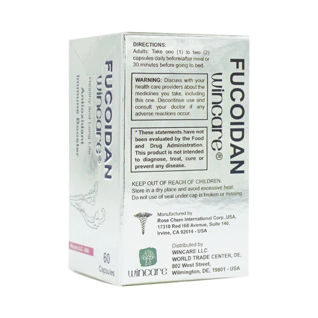 Thực phẩm bảo vệ sức khỏe viên nang Fucoidan Wincare (60 viên ...