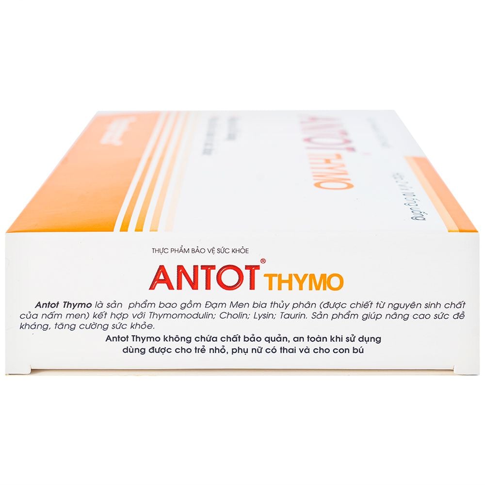 Dung dịch uống Antot Thymo Traphaco tăng cường sức đề kháng (2 vỉ x 10 ...