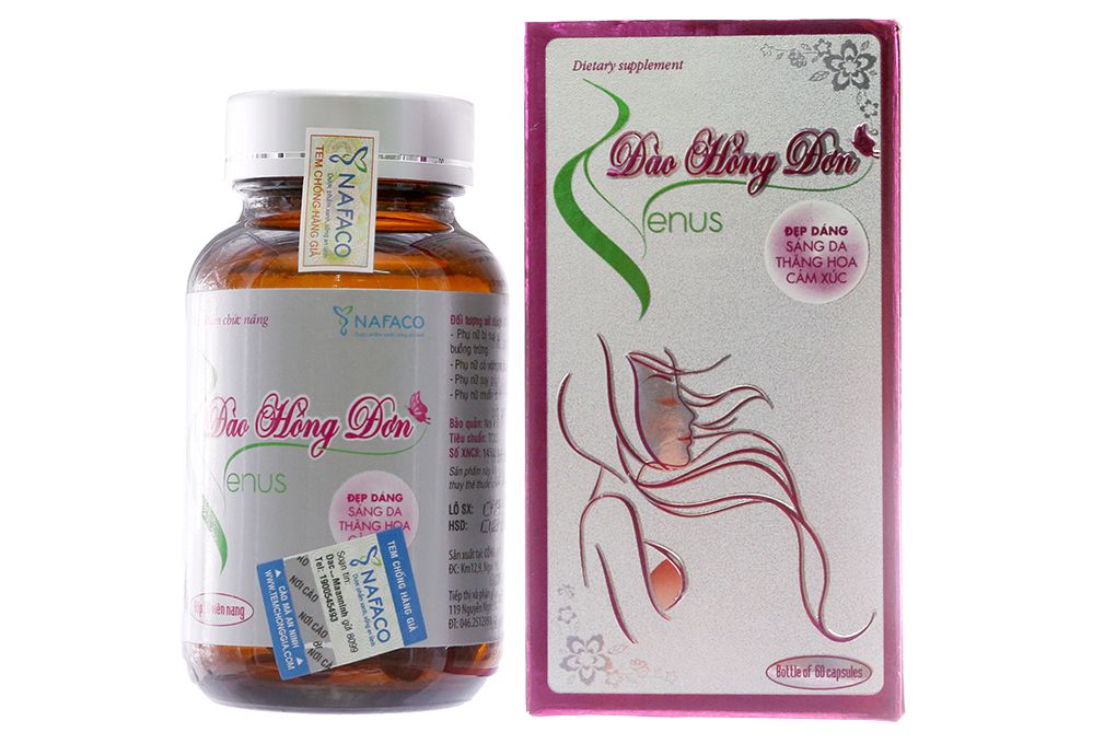 Đào Hồng Đơn Venus hỗ trợ tăng kích thước vòng một chai 60 viên ...