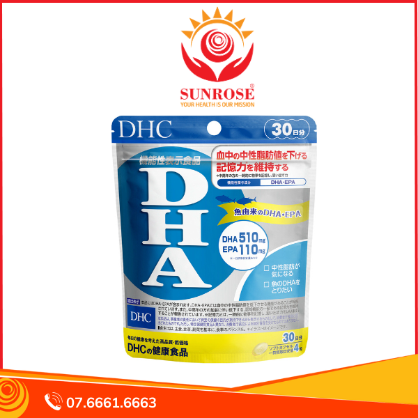 Viên uống DHA bổ não DHC DHA (30 ngày) – Sunrose.vn - TPCN Nhập khẩu Nhật Bản & Châu Âu