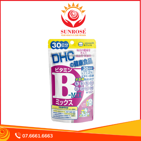 Viên uống Vitamin B tổng hợp DHC Vitamin B Mix (30 ngày) – Sunrose.vn ...