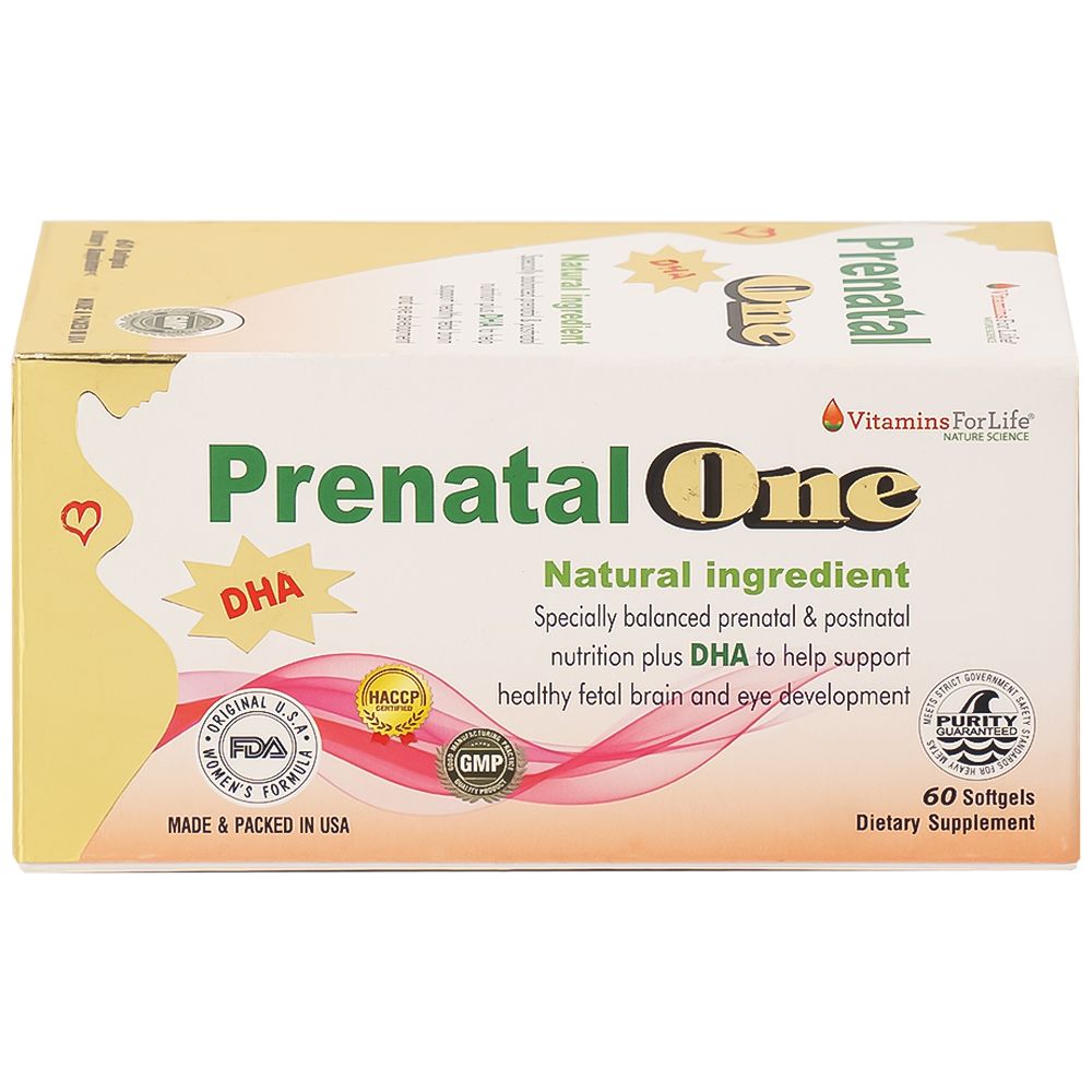 Thực phẩm bảo vệ sức khỏe Prenatal One Vitamins For Life cung cấp DHA ...