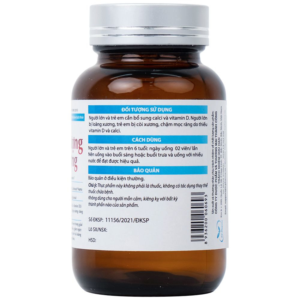 Viên uống Calci Nano Hải Thượng Vương bổ sung Calci, vitamin D3 cho cơ – Sunrose.vn - TPCN Nhập ...