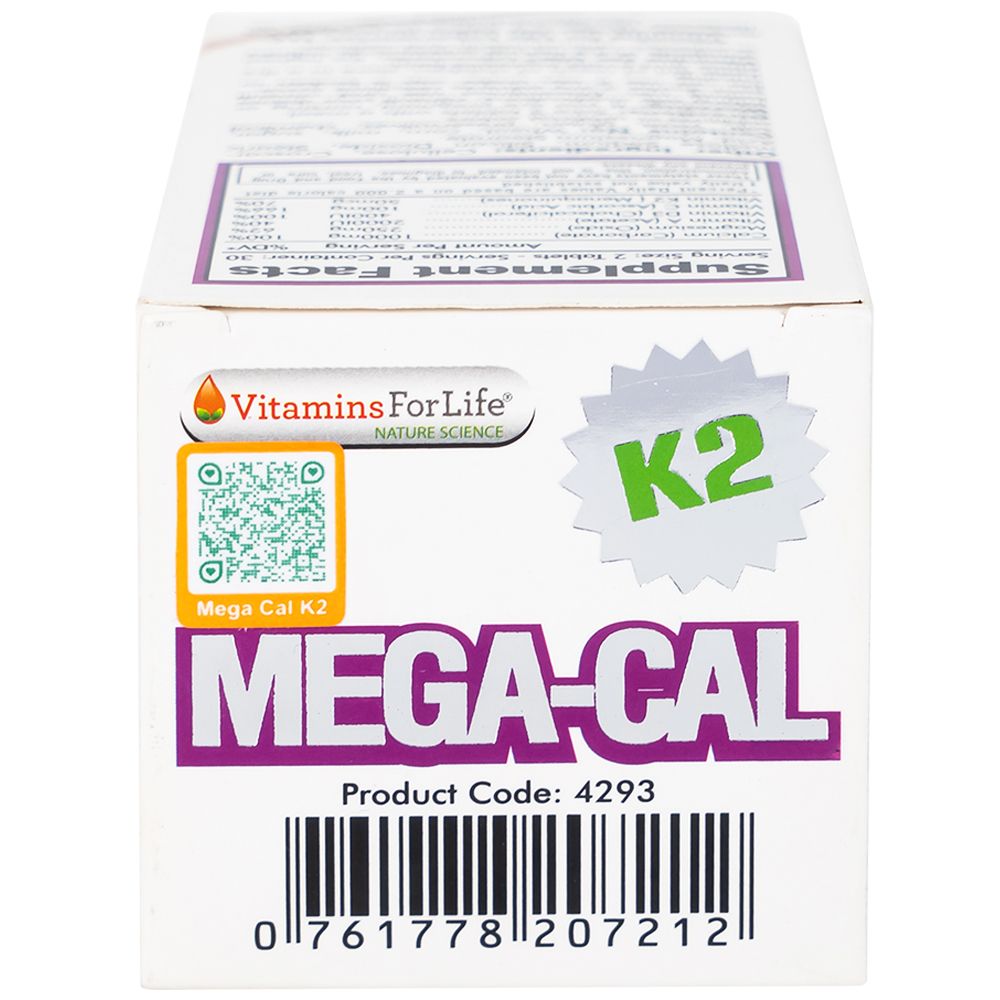 Viên uống Mega-Cal 1000 Vitamins For Life giúp bổ sung canxi, chống lo ...