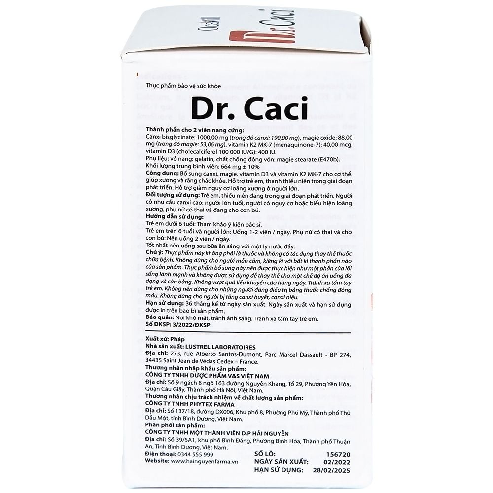 Viên uống Dr. Caci Ocavill giúp xương và răng chắc khỏe (60 viên ...