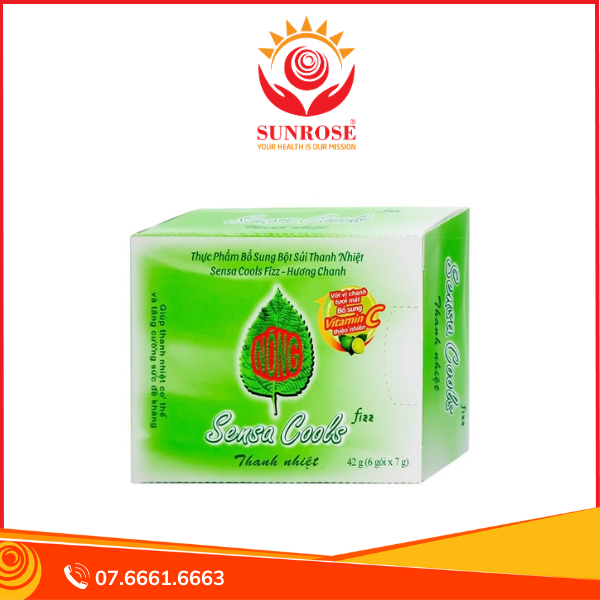 Bột sủi Sensa Cools Enesis giúp thanh nhiệt cơ thể và tăng cường sức ...