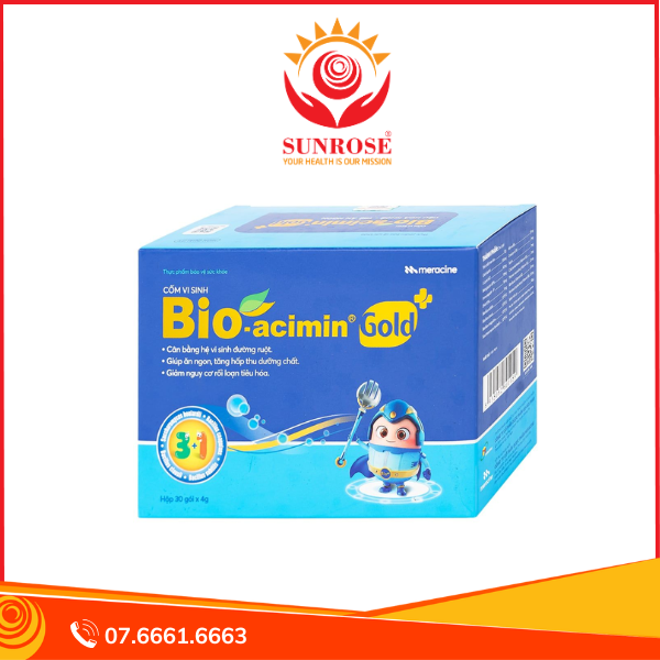Cốm vi sinh Bioacimin Gold QD-Meliphar cân bằng hệ vi sinh đường ruột ...