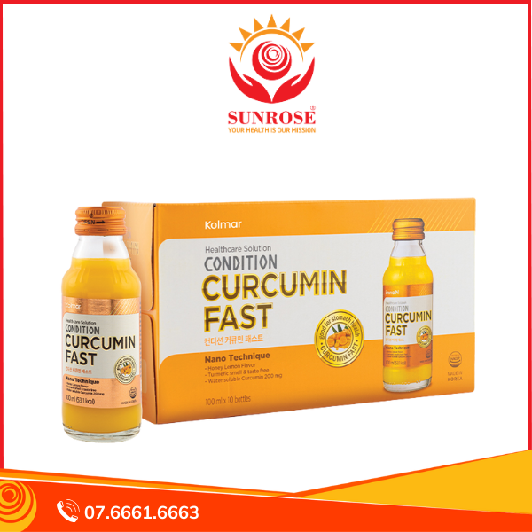 Nước uống Kolmar Tinh Nghệ Condition Curcumin Fast Hỗ trợ bảo vệ niêm ...