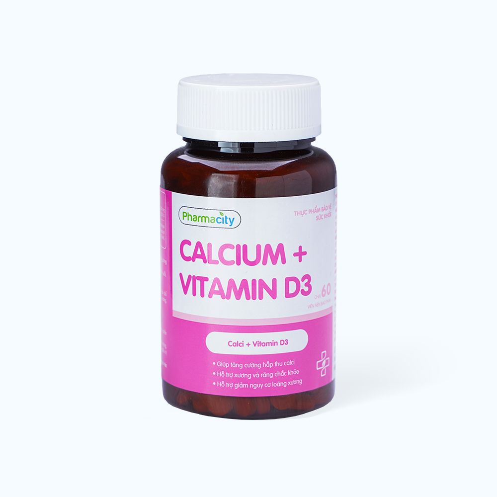 Viên Uống Pmc Calcium & Vitamin D3 Tăng Cường Hệ Xương - Chai 60 Viên – Sunrose.vn - TPCN Nhập ...
