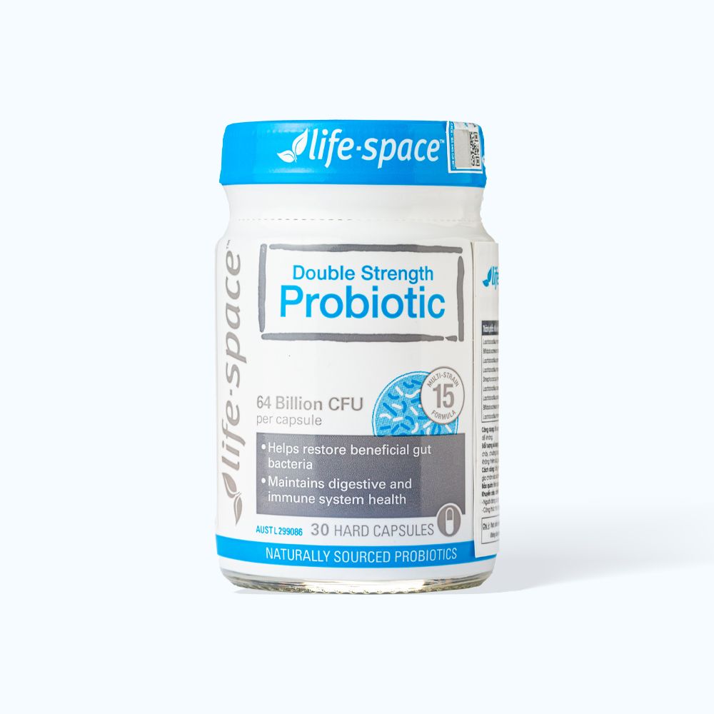Viên uống Life-space Double Strength Probiotic bổ sung 64 tỉ men vi si ...