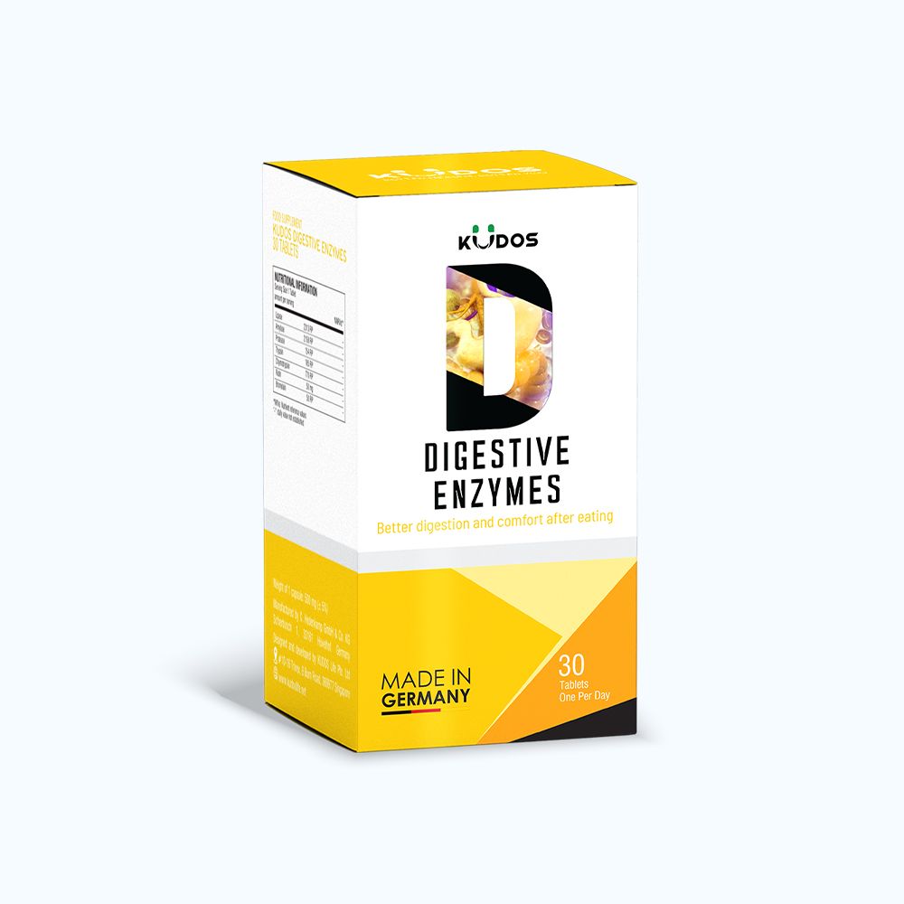Viên uống Kudos Digestive Enzymes bổ sung men tiêu hóa hỗ trợ tiêu hóa ...