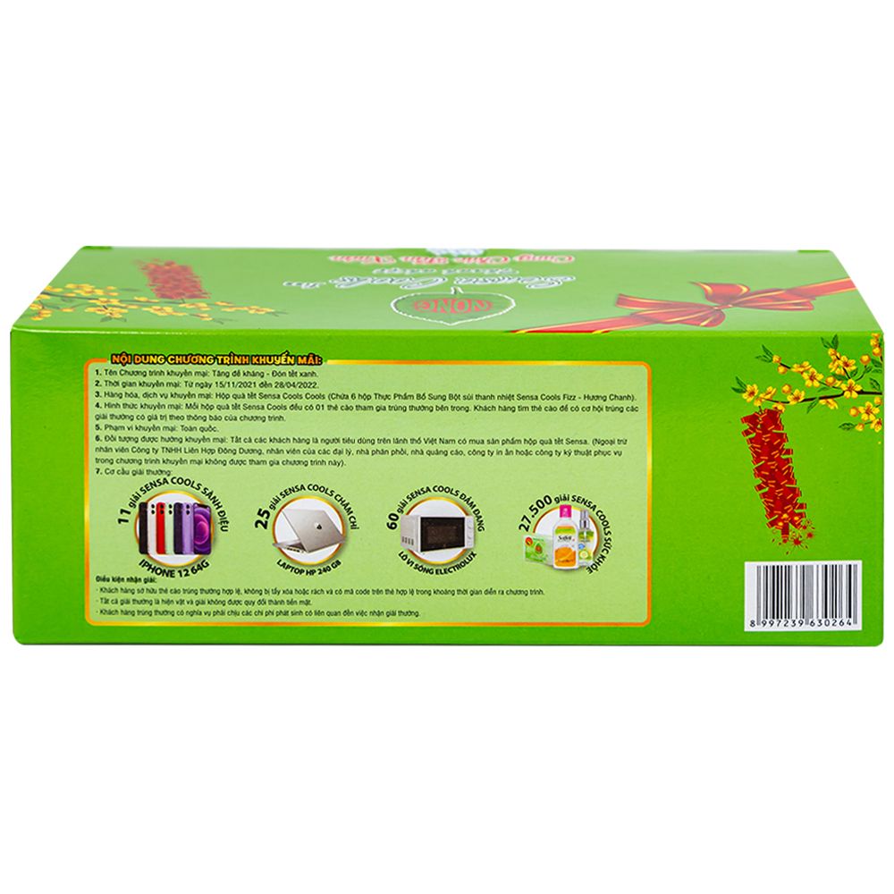 Bột sủi Sensa Cools Enesis giúp thanh nhiệt cơ thể và tăng cường sức ...