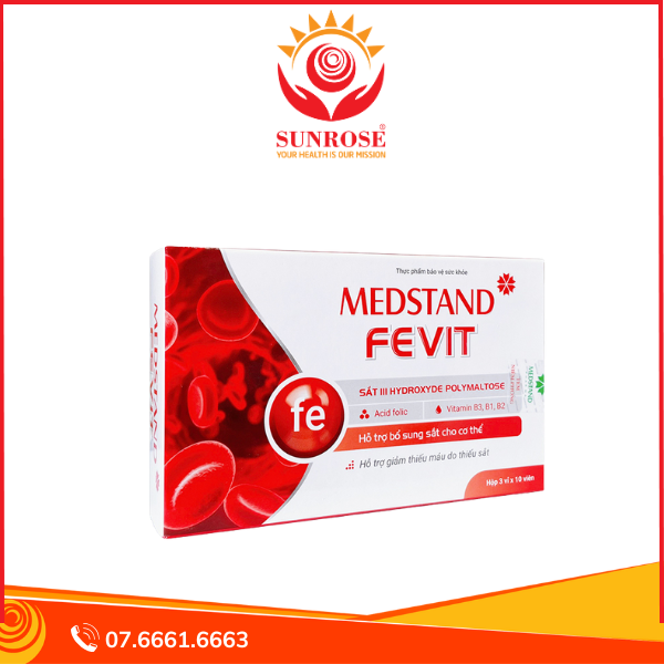 Medstand Fevit Hỗ Trợ Bổ Sung Sắt & Bồi Bổ Cơ Thể Hộp 30 Viên – Sunrose ...