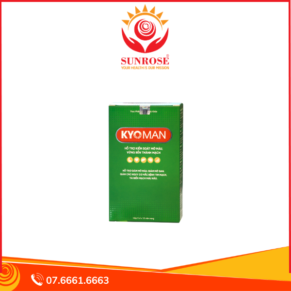 Kyoman - Viên Uống Hỗ Trợ Đẩy Lùi Mỡ Gan Mỡ Máu & Mỡ Gan Hộp 3 vỉ x 10 ...