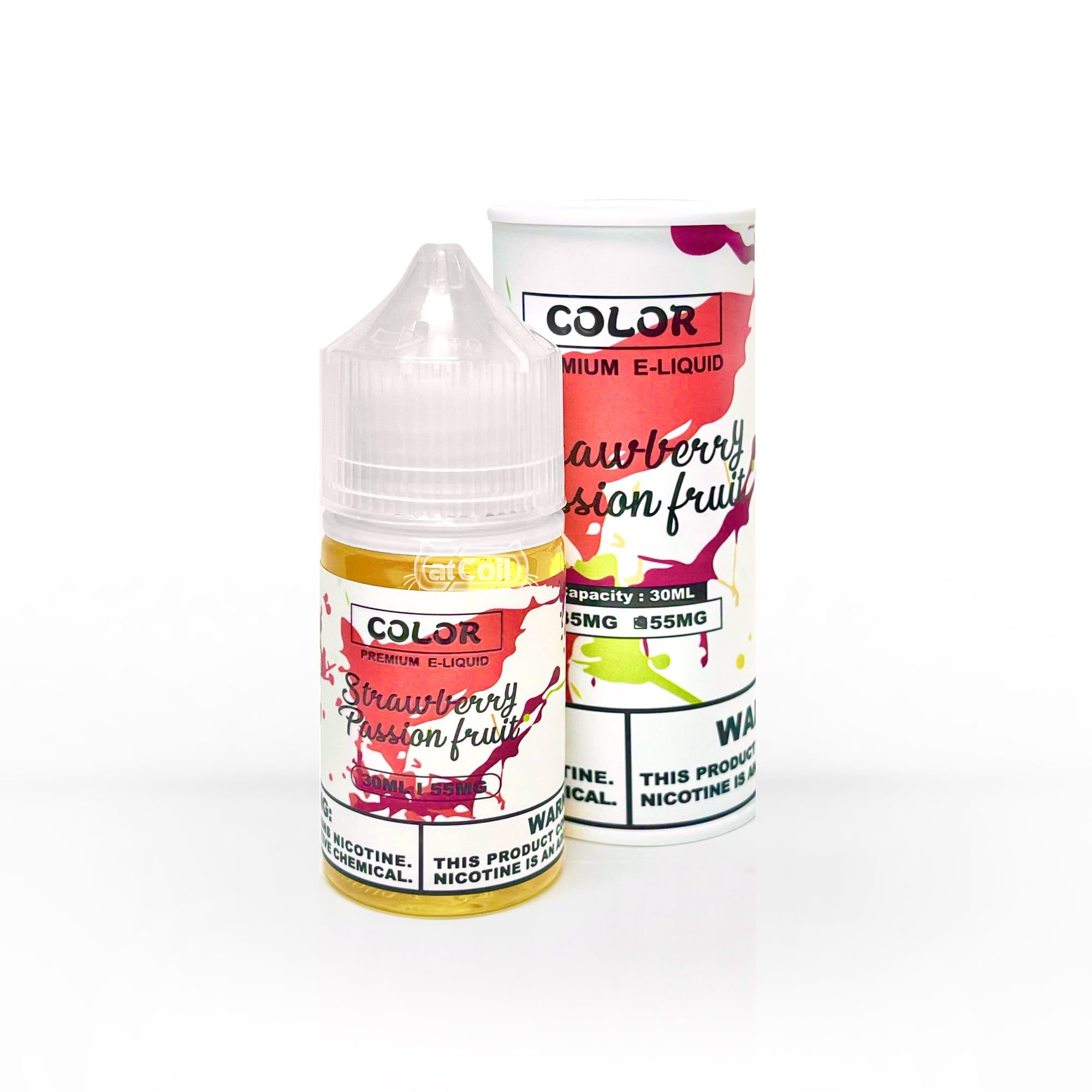 Color Strawberry Passionfruit (salt) (30ml) Dâu chanh leo lạnh ...