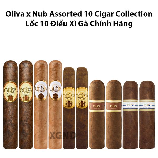 Cigar Oliva x Nub Assorted 10 Cigar Collection - Lốc 10 Điếu Xì Gà