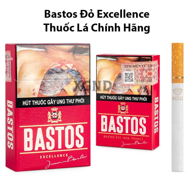 Thuốc lá Bastos Đỏ Excellence - Thuốc Lá Bastos Đỏ Chính Hãng Giá Rẻ