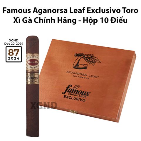 Cigar Famous Aganorsa Leaf Exclusivo Toro - Xì Gà Chính Hãng