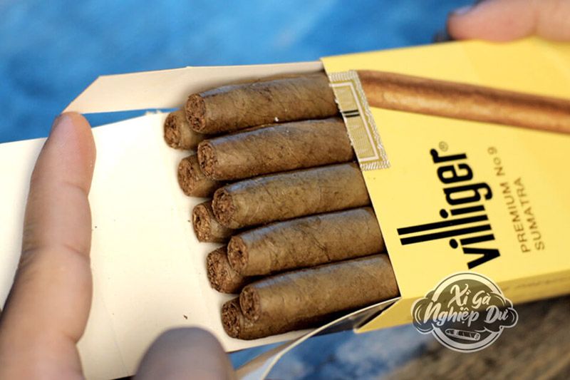 Cigar Villiger Premium No 9 Sumatra - Xì Gà Đức Chính Hãng-Hộp 10 Điếu