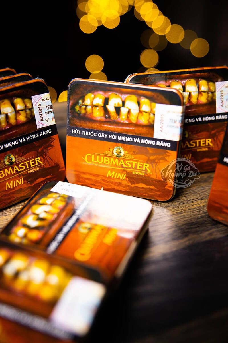 Bán Clubmaster Mini Brown - Xì gà Mini Đức Chính hãng - Hộp 20 Điếu