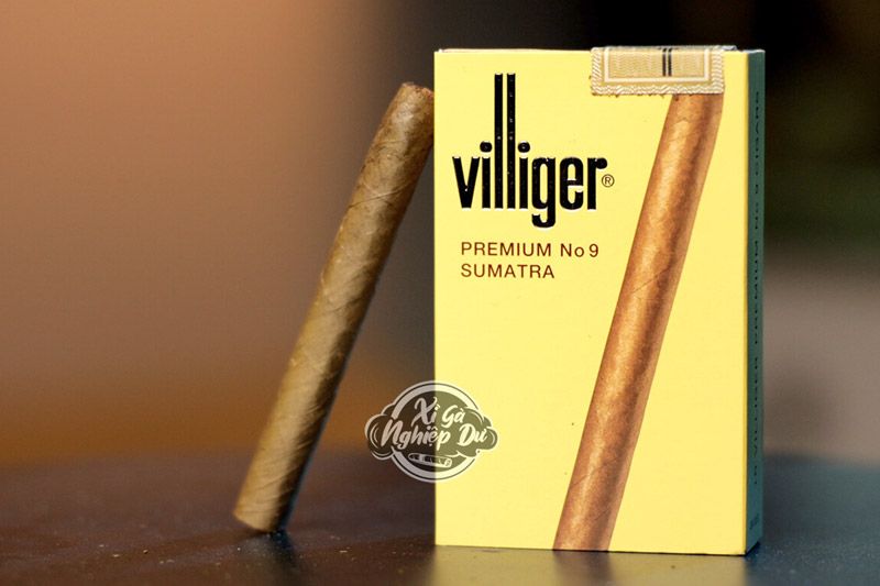 Cigar Villiger Premium No 9 Sumatra - Xì Gà Đức Chính Hãng-Hộp 10 Điếu