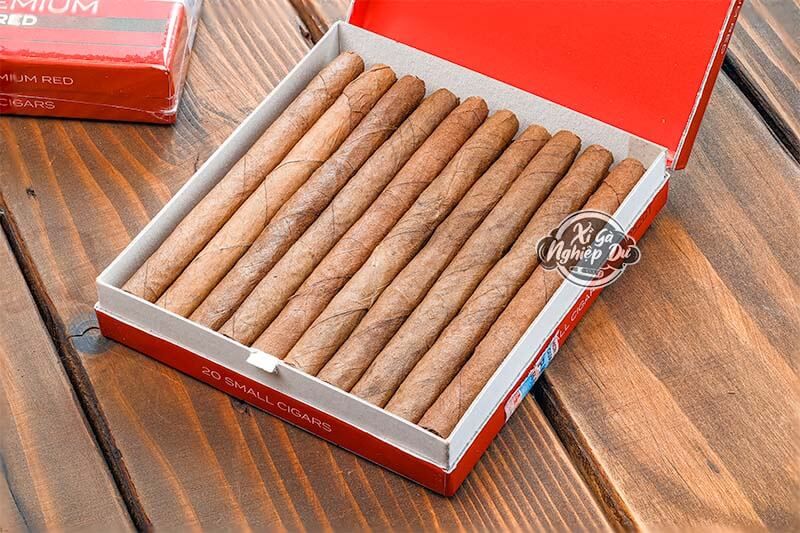 Cigar Villiger Premium Red - Xì Gà Mini Đức Chính Hãng - Hộp 20 Điếu