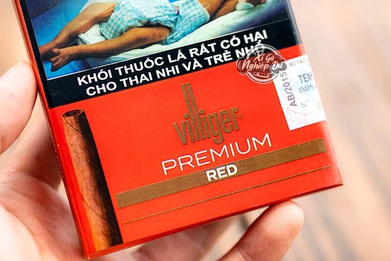 Cigar Villiger Premium Red - Xì Gà Mini Đức Chính Hãng - Hộp 20 Điếu
