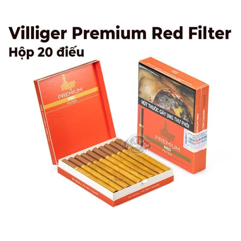 Cigar Villiger Premium Red Filter - Xì Gà Mini Chính Hãng