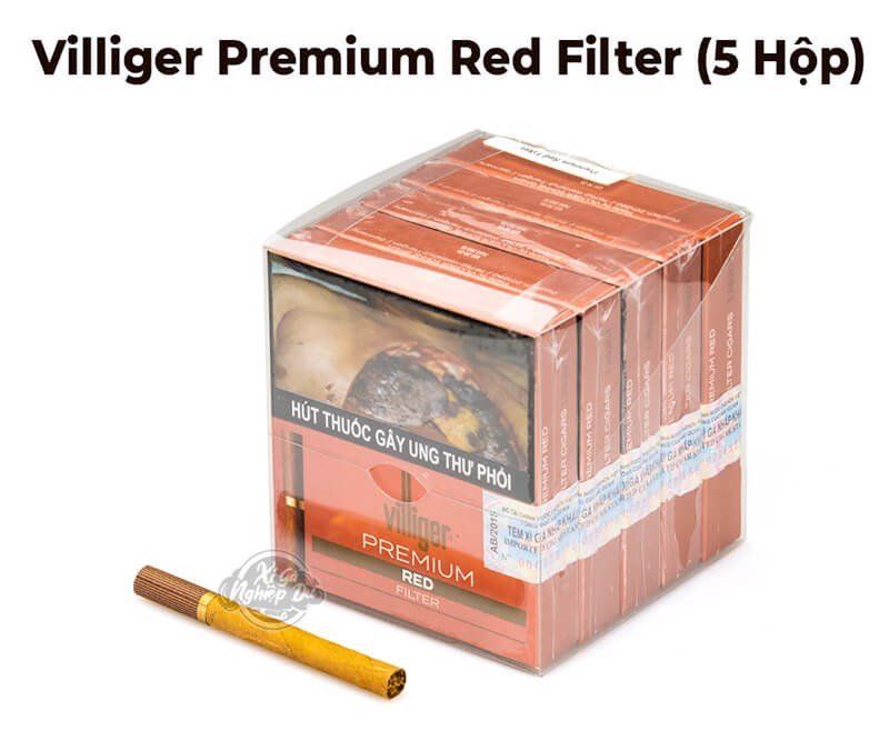 Cigar Villiger Premium Red Filter - Xì Gà Mini Chính Hãng