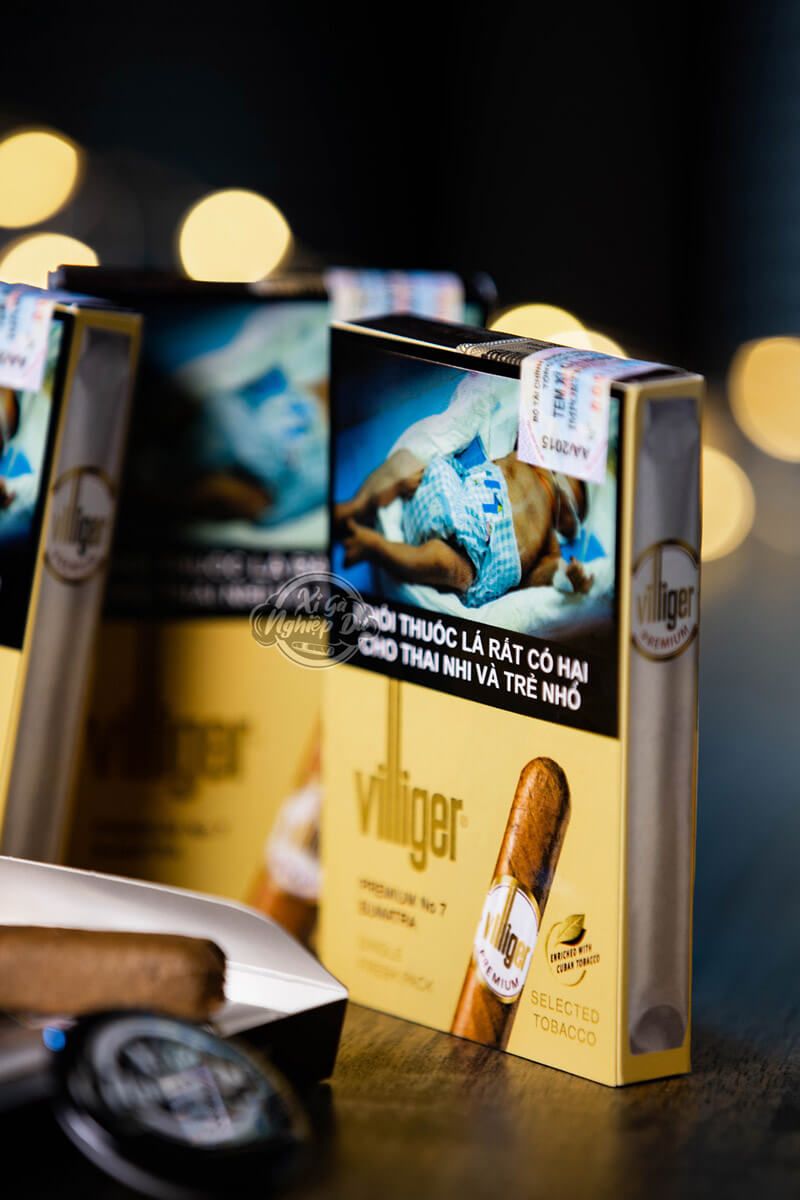 Cigar Villiger Premium No7 Sumatra - Xì Gà Mini Chính Hãng - Hộp 5Điếu
